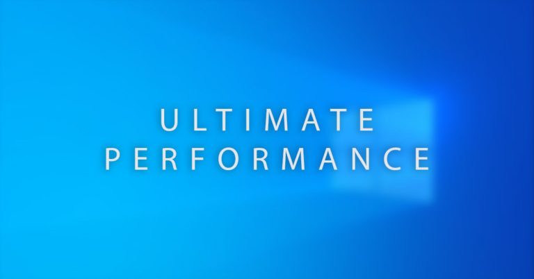 Cara Mengaktifkan Ultimate Performance Windows 10 Terbaru