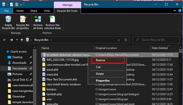 4 Cara Mengembalikan File Word Belum Tersimpan