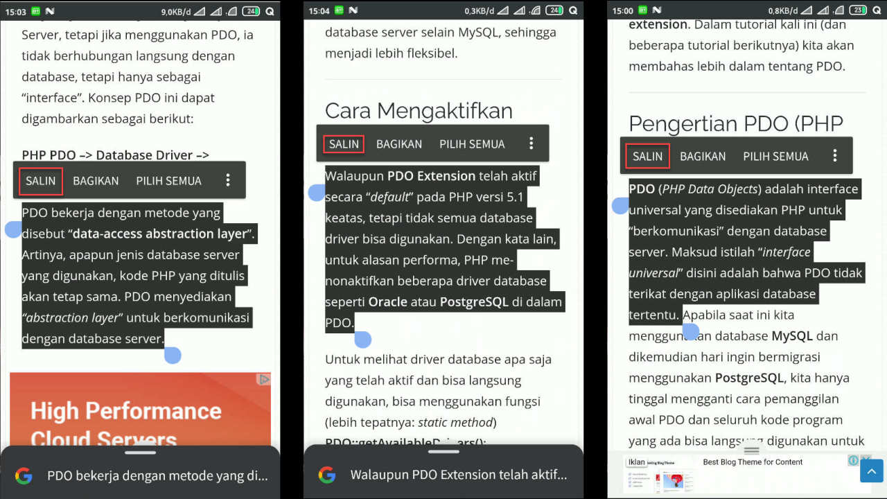 Cara Copy Paste Banyak Text Di Android